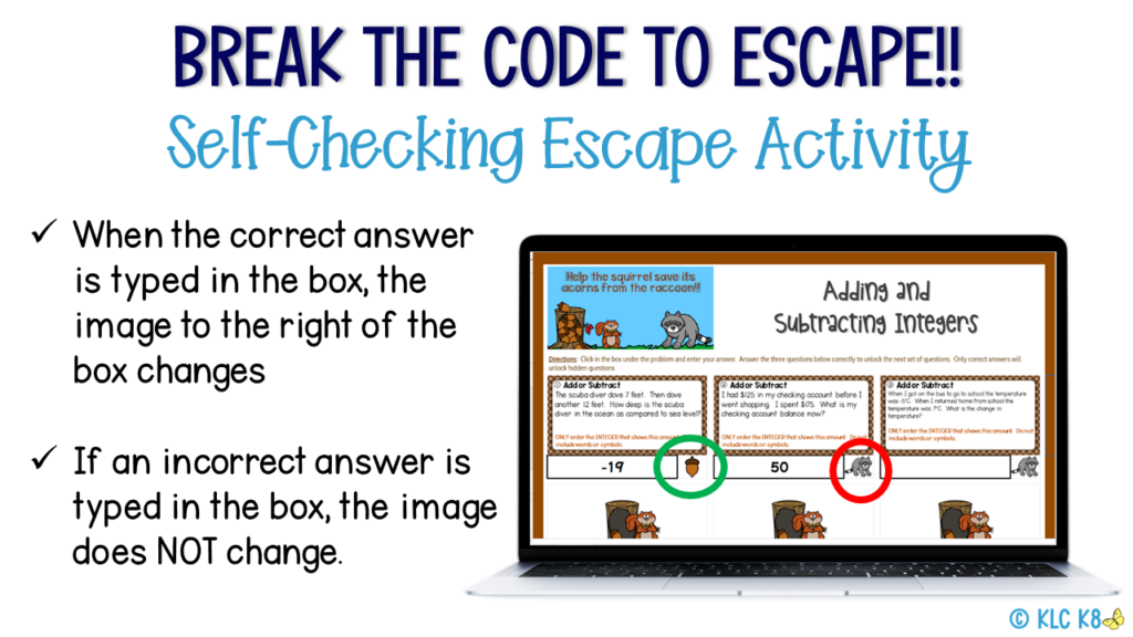 Adding & Subtracting Integers Practice | Integer Word Problems | Fall ...