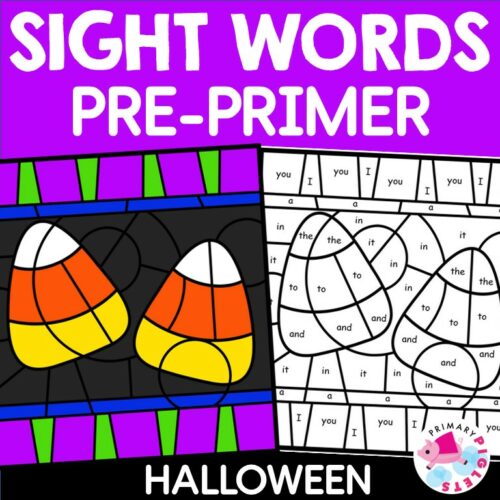 Halloween Color by Sight Words Prekindergarten - Made By Teachers