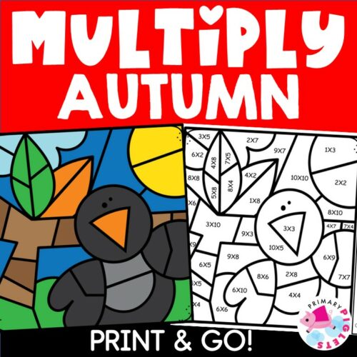 Fall Multiplication Color by Number | Made By Teachers