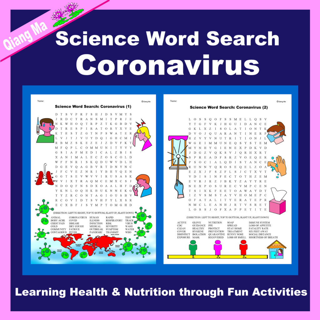 Science Word Search: Coronavirus COVID-19 | Made By Teachers