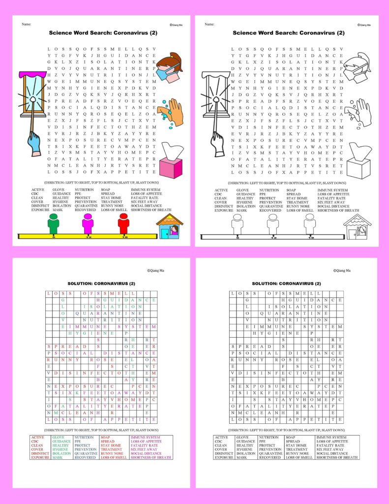 Science Word Search: Coronavirus COVID-19 | Made By Teachers
