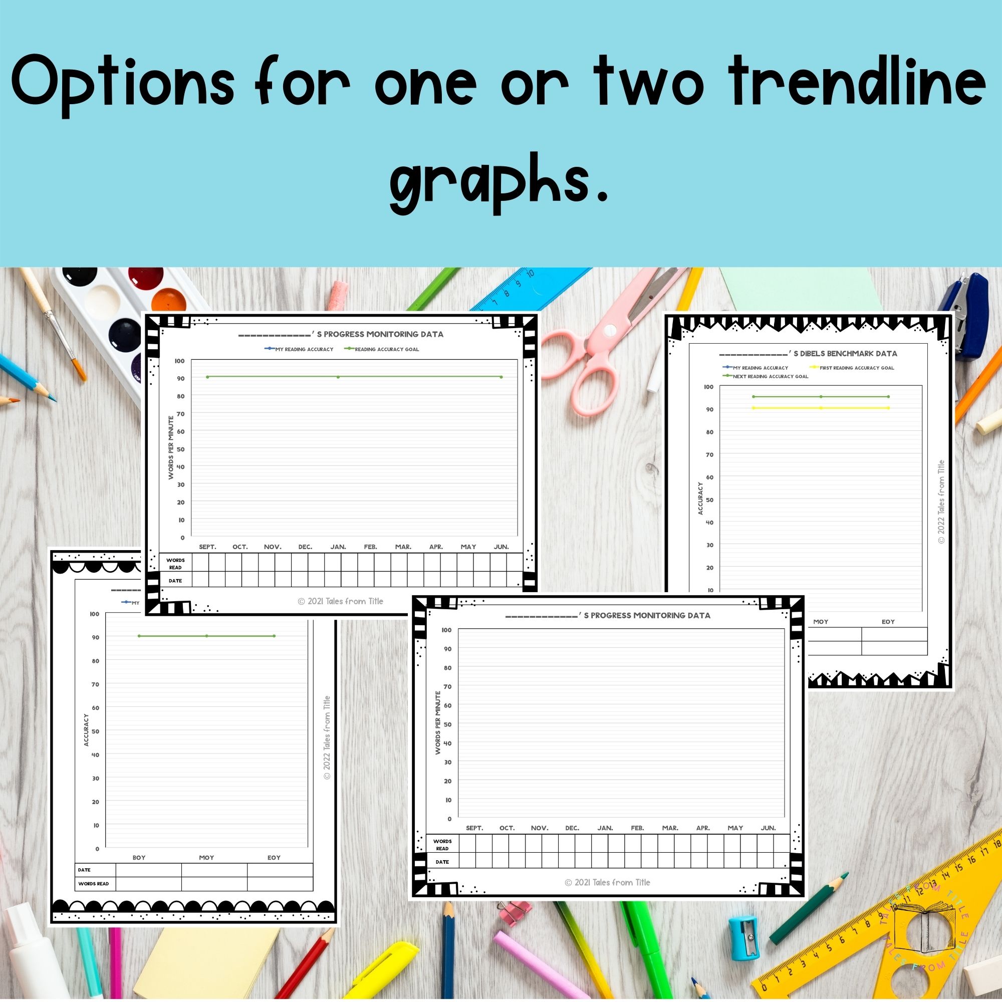 DIBELS Reading Accuracy Student Data Tracking Sheets: 5th Grade ...