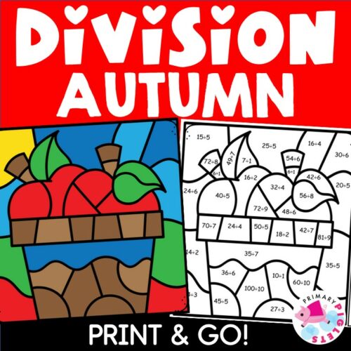 Fall Division Color by Number - Made By Teachers