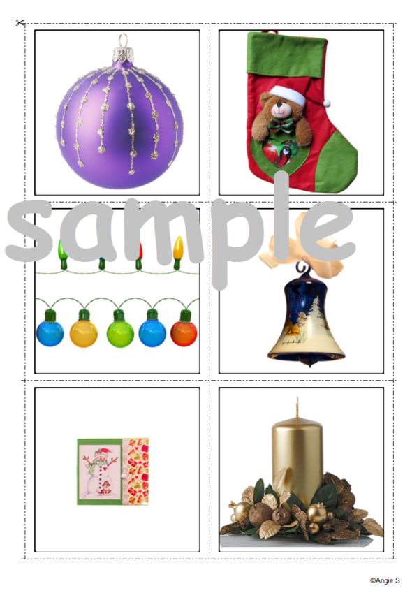 Christmas Vocabulary Cards for Winter with Real Pictures | Made By Teachers