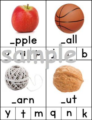 Beginning Sound Clip Cards with Real Pictures - Made By Teachers
