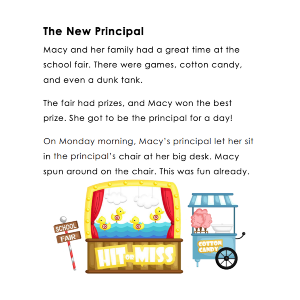 Reading Comprehension Passages Short Stories Paragraphs Question ...