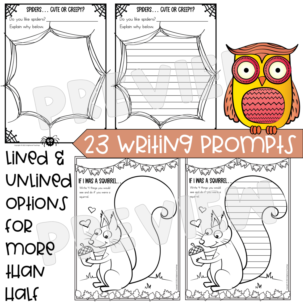 Fall Writing Prompts Fall Creative Writing Narrative Opinion Poetry ...