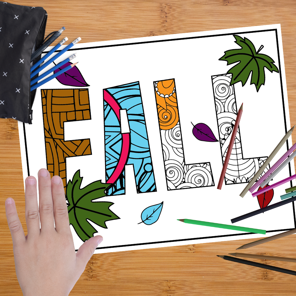 Fall Autumn Mindfulness - Classroom Decor Coloring Pages For Kids ...