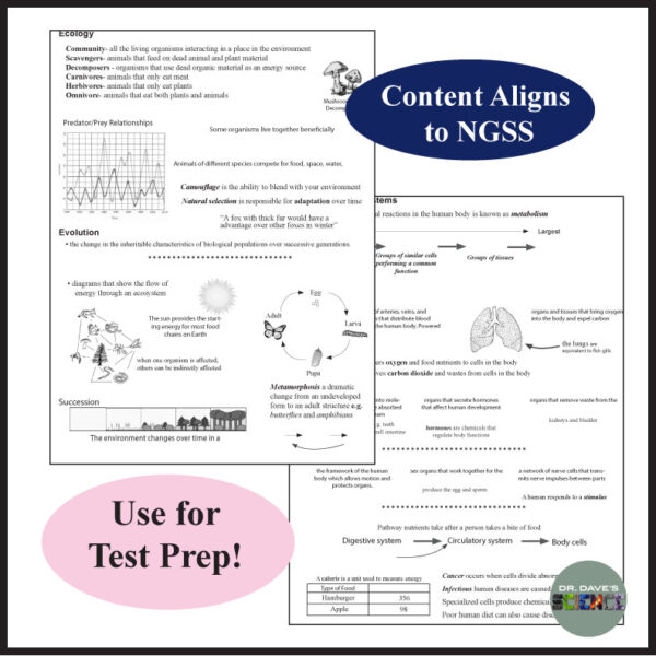 Life Science Test Prep Study Guide Biology - Made By Teachers