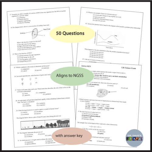 Life Science Test Prep and Biology Exam Study Guide Bundle - Made By ...