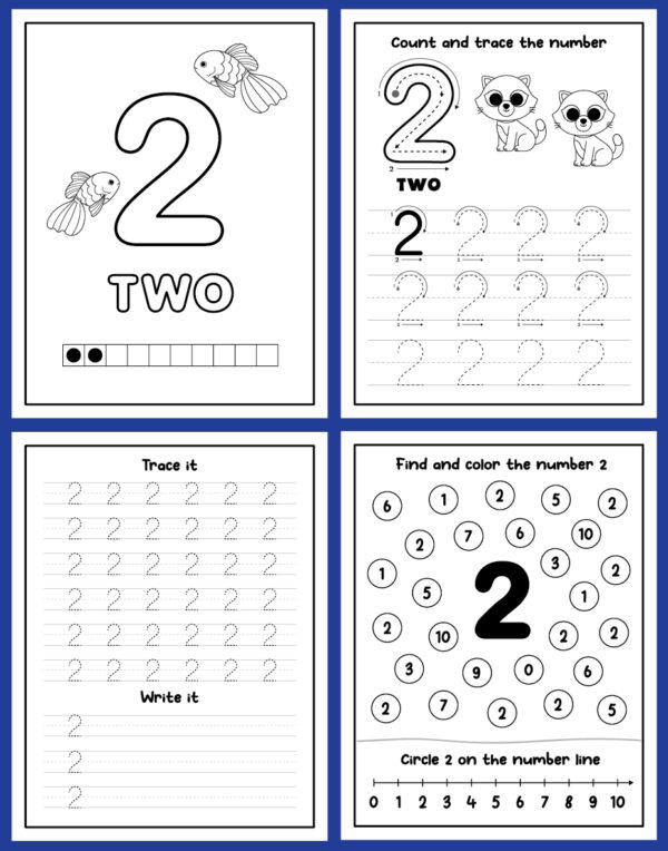 Learning Numbers From 1-20 | Trace, Write, Find, Color | Printable ...