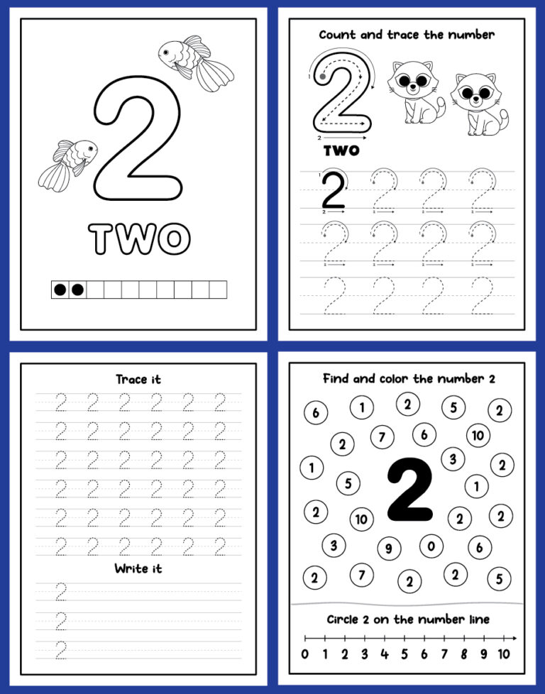 Learning Numbers From 1-20 | Trace, Write, Find, Color | Printable ...