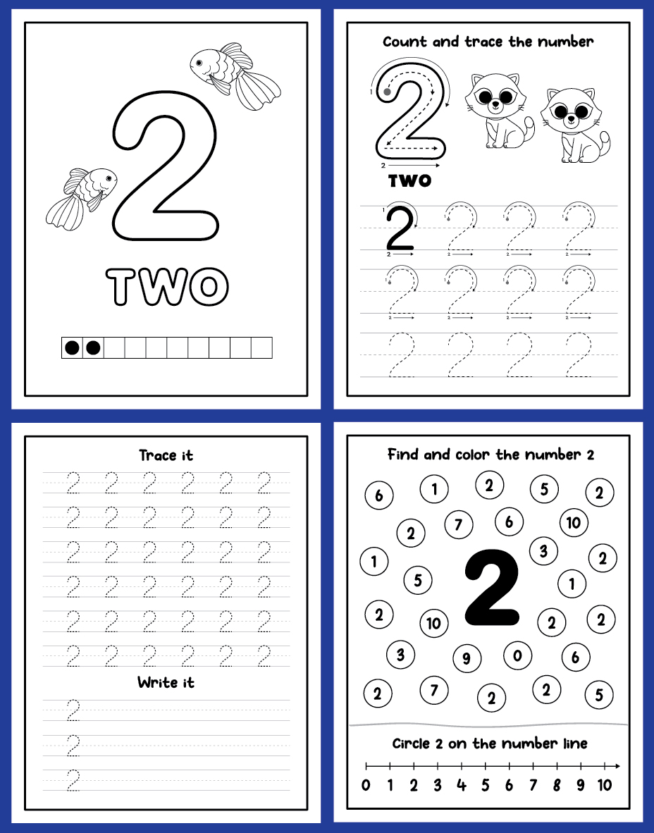 Learning Numbers From 1-20 | Trace, Write, Find, Color | Printable ...