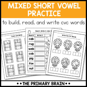 Fall CVC Words Worksheets - Made By Teachers
