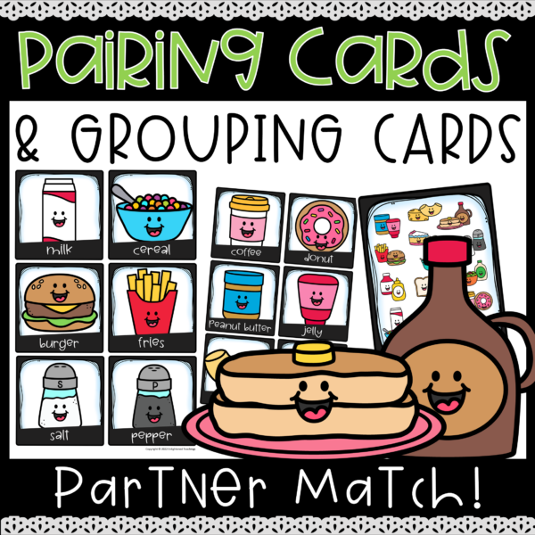 Student Pairing Cards Student Grouping Cards Food Theme Made By