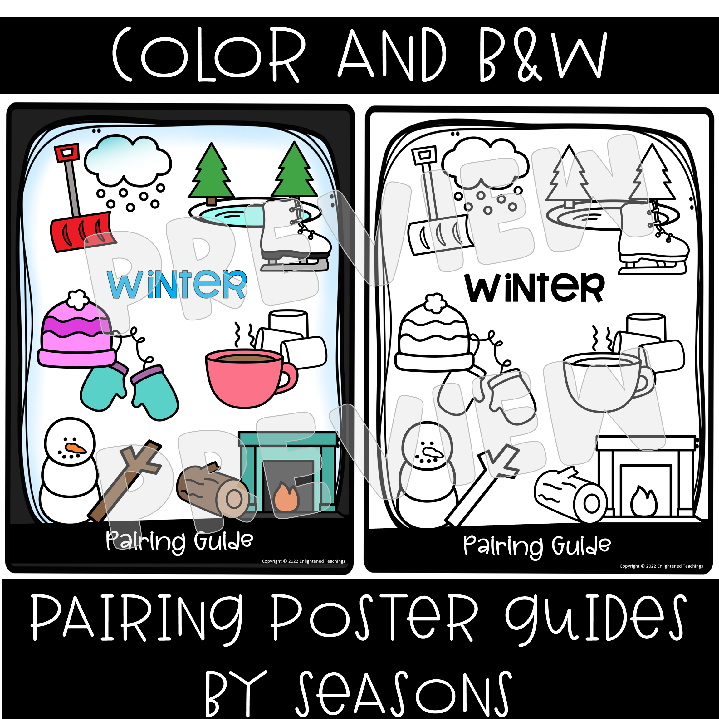 Student Pairing Cards | Student Match Up - Seasonal Theme | Made By ...