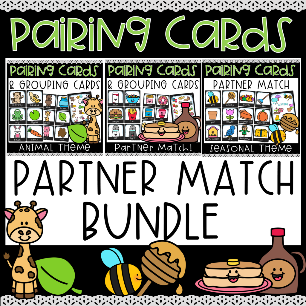 Student Pairing Cards | Student Match Up BUNDLE - Made By Teachers