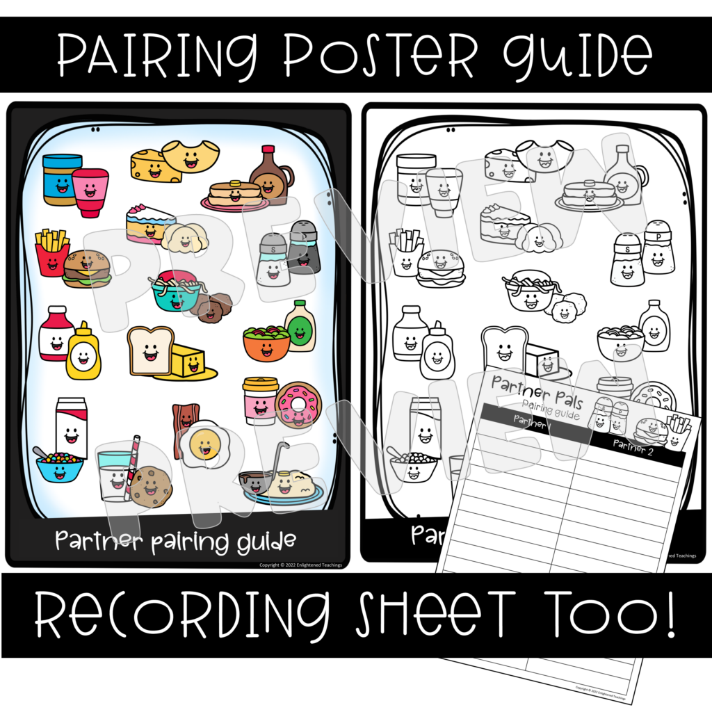 Student Pairing Cards | Student Match Up BUNDLE - Made By Teachers