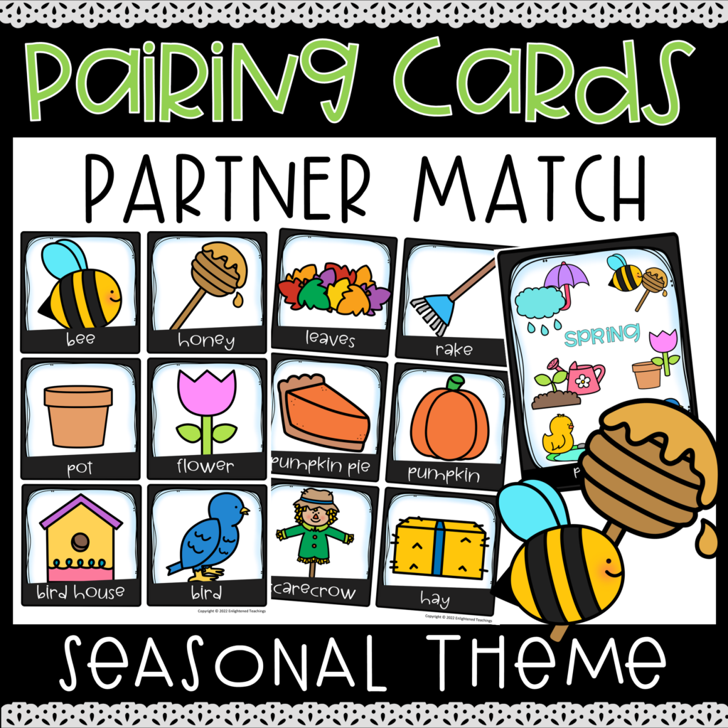 Student Pairing Cards | Student Match Up BUNDLE | Made By Teachers