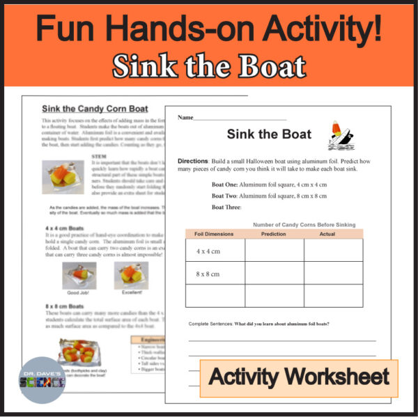 Halloween and Thanksgiving Science, Candy Corn Boats - Made By Teachers