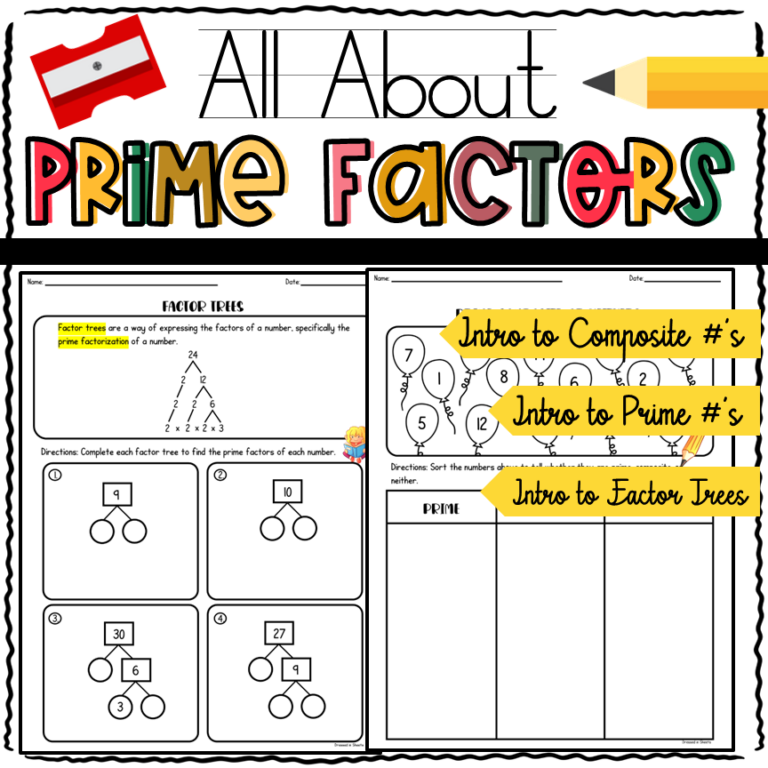 All About Prime Factors Printables - Made By Teachers