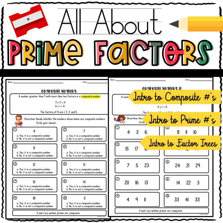 All About Prime Factors Printables - Made By Teachers