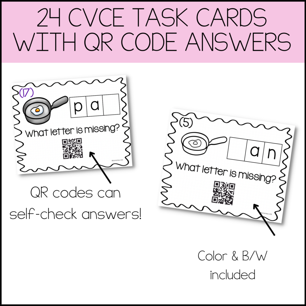 CVC Words for Kindergarten Literacy Centers or Morning Work - Short A ...