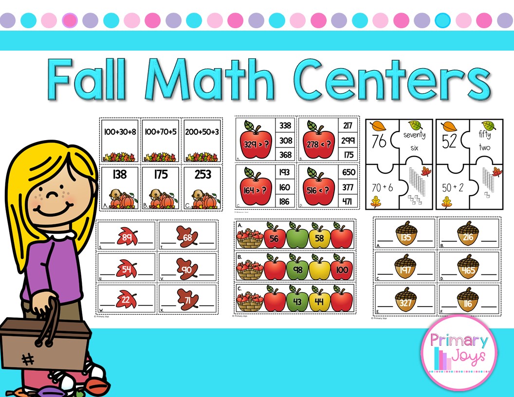 Fall Math Centers | Made By Teachers