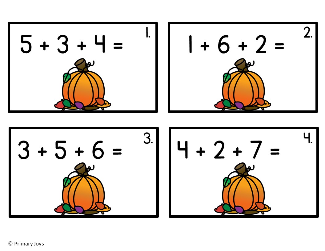 Fall Math Centers | Made By Teachers