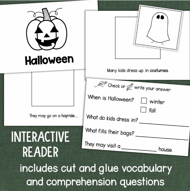 HALLOWEEN Decodable Readers Comprehension Sight Words | Made By Teachers