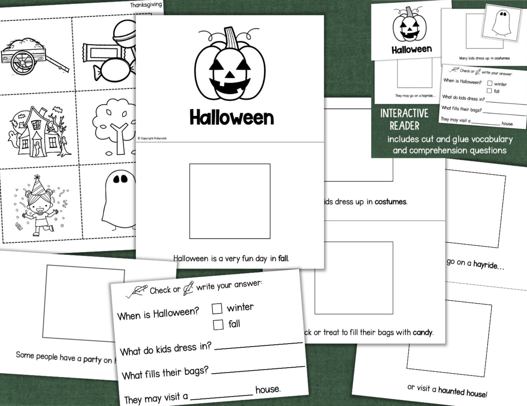 HALLOWEEN Decodable Readers Comprehension Sight Words | Made By Teachers