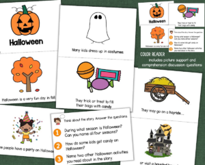 HALLOWEEN Decodable Readers Comprehension Sight Words - Made By Teachers