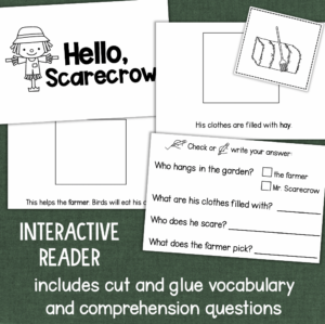 SCARECROW Decodable Readers Comprehension Sight Words - Made By Teachers