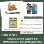 THANKSGIVING Decodable Readers Comprehension Sight Words - Made By Teachers