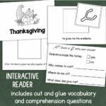 THANKSGIVING Decodable Readers Comprehension Sight Words - Made By Teachers