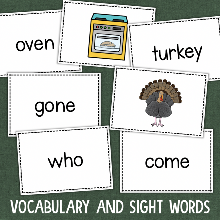 THANKSGIVING Decodable Readers Comprehension Sight Words - Made By Teachers