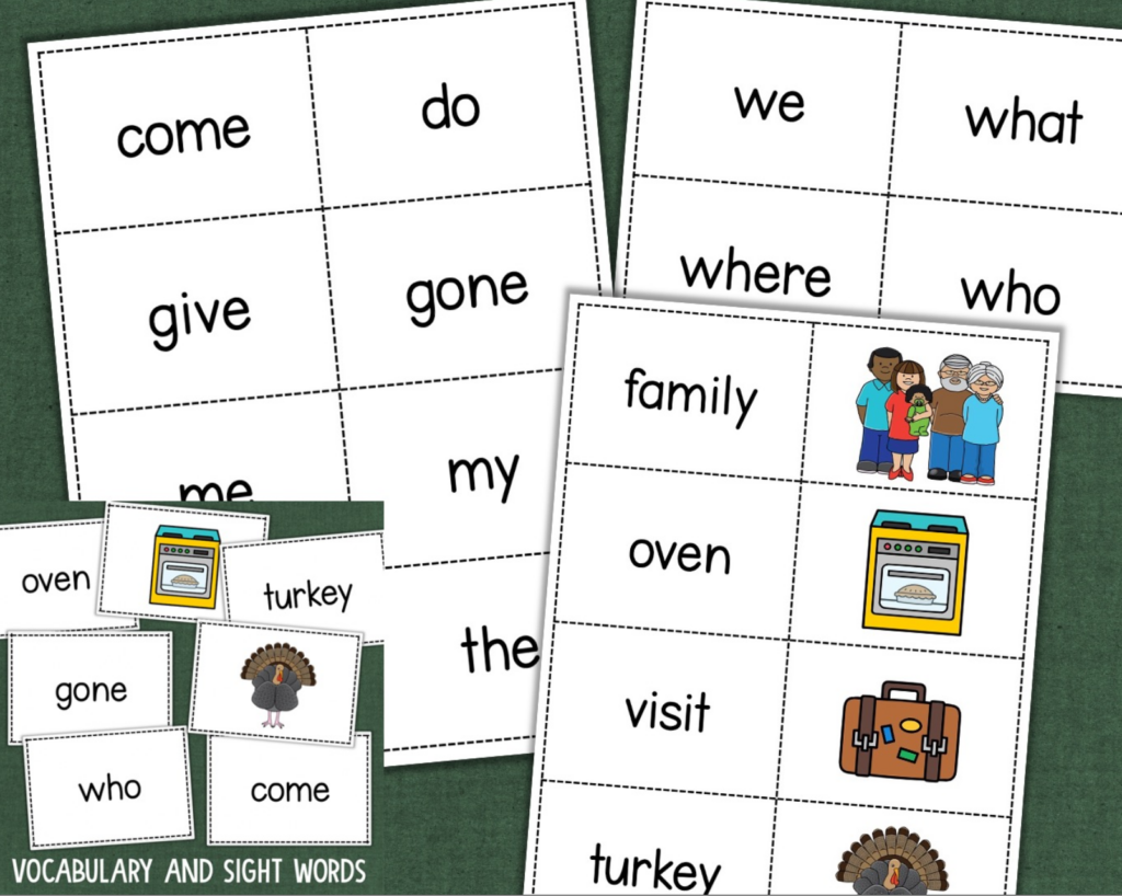 THANKSGIVING Decodable Readers Comprehension Sight Words - Made By Teachers
