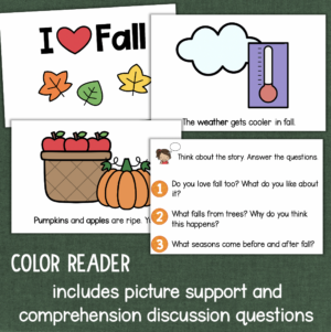 FALL Autumn Decodable Readers Comprehension Sight Words - Made By Teachers