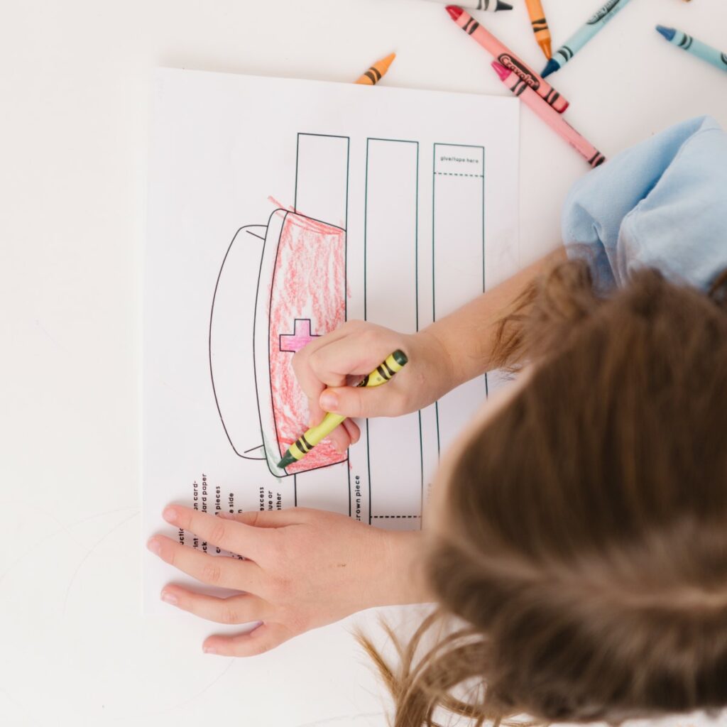 Nurse Hat Paper Crown Printable Coloring Craft | Made By Teachers