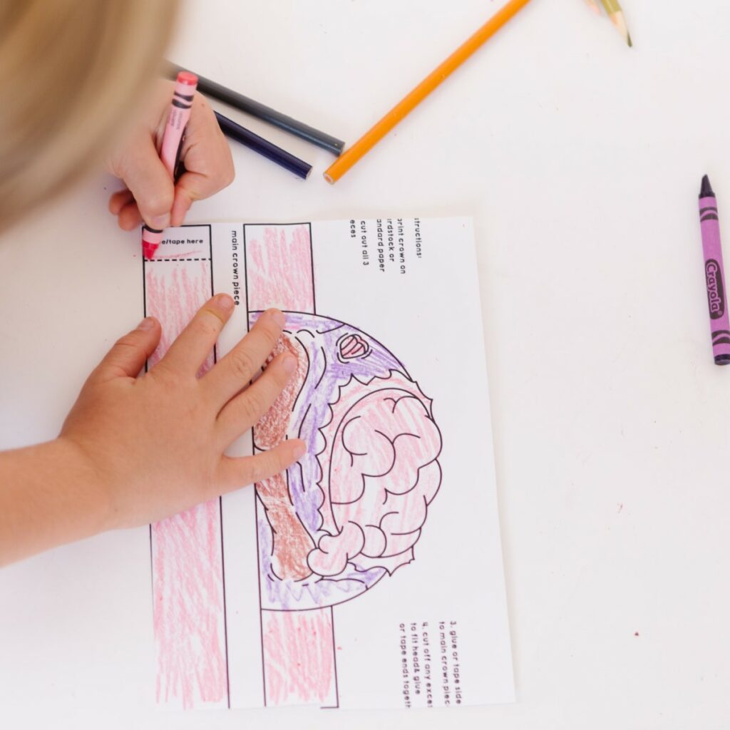 Halloween Paper Hats Spooky Day Printable Paper Coloring Craft | Made ...