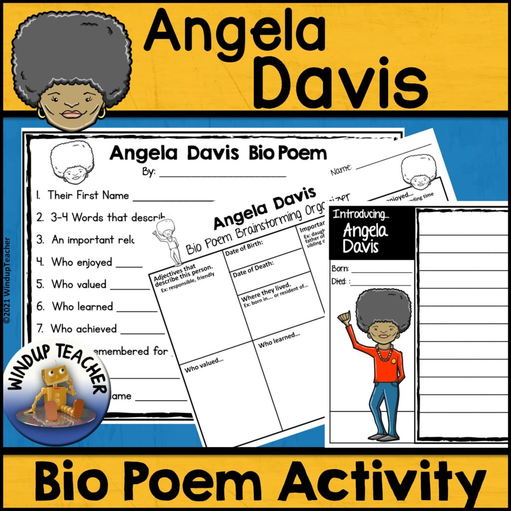 Angela Davis Poem Writing Activity | Made By Teachers
