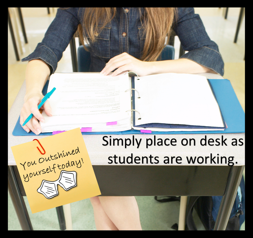 Positive Notes for Students Sticky Notes | Made By Teachers