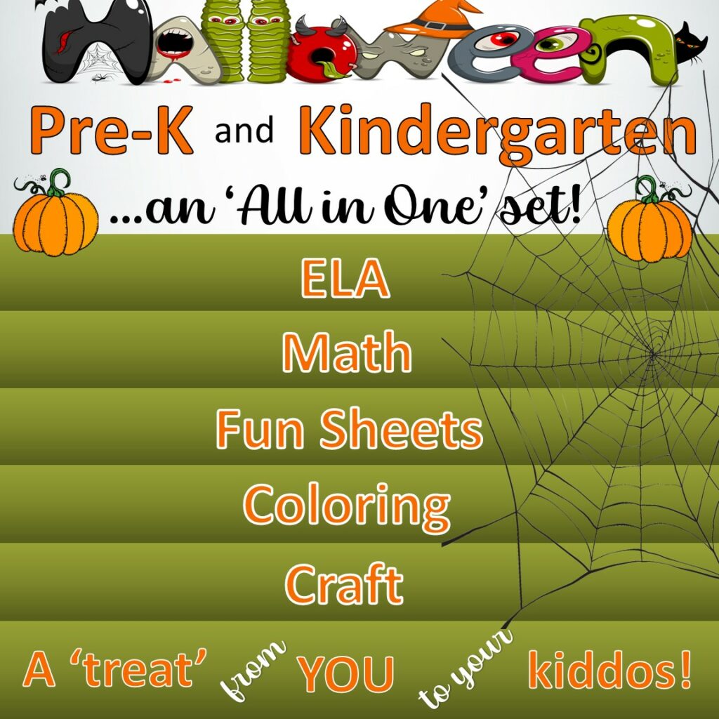 Halloween Activities & Craft All-in-one for PreK/Kindergarten | Made By ...