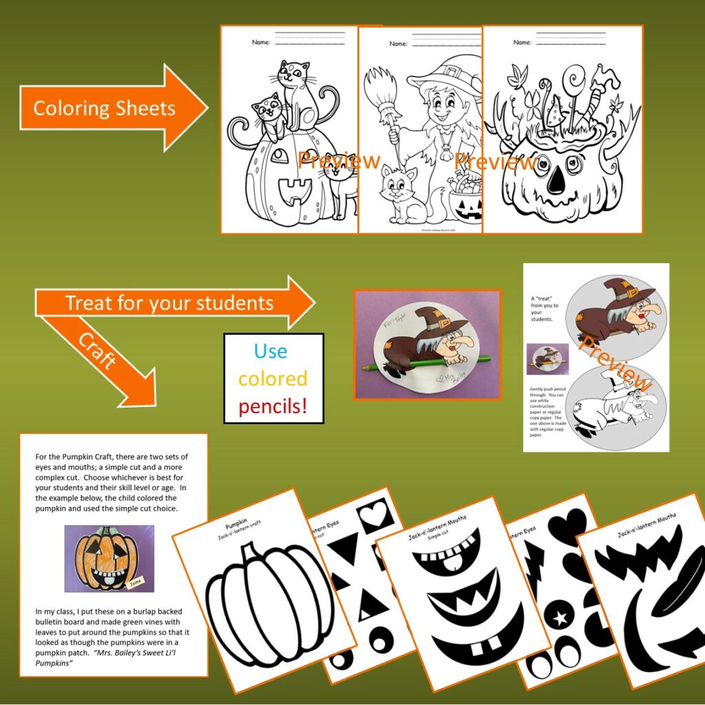 Halloween Activities & Craft All-in-one for PreK/Kindergarten - Made By ...