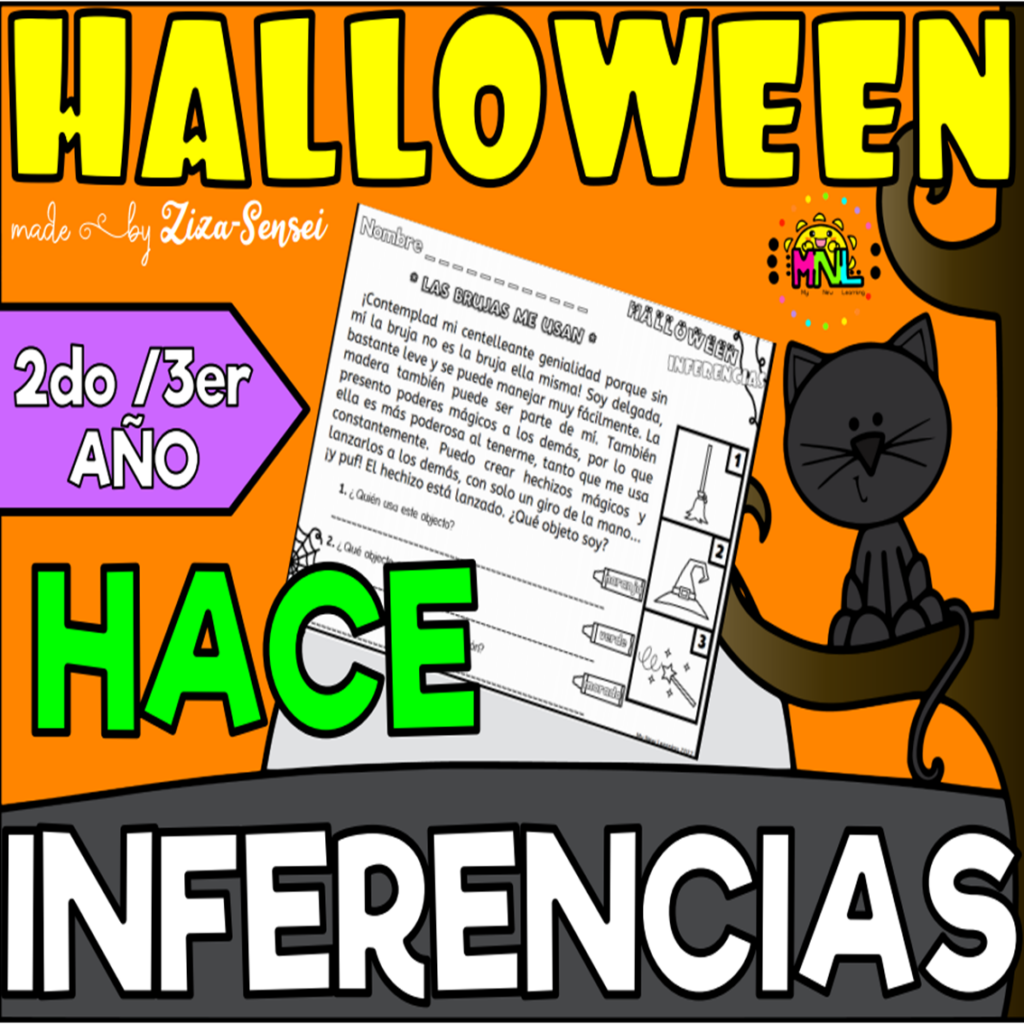SPANISH Halloween Making Inferences Deducciones Inferencias en Español ...