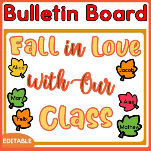 Fall Editable Bulletin Board Décor | Autumn Door Decor - Made By Teachers