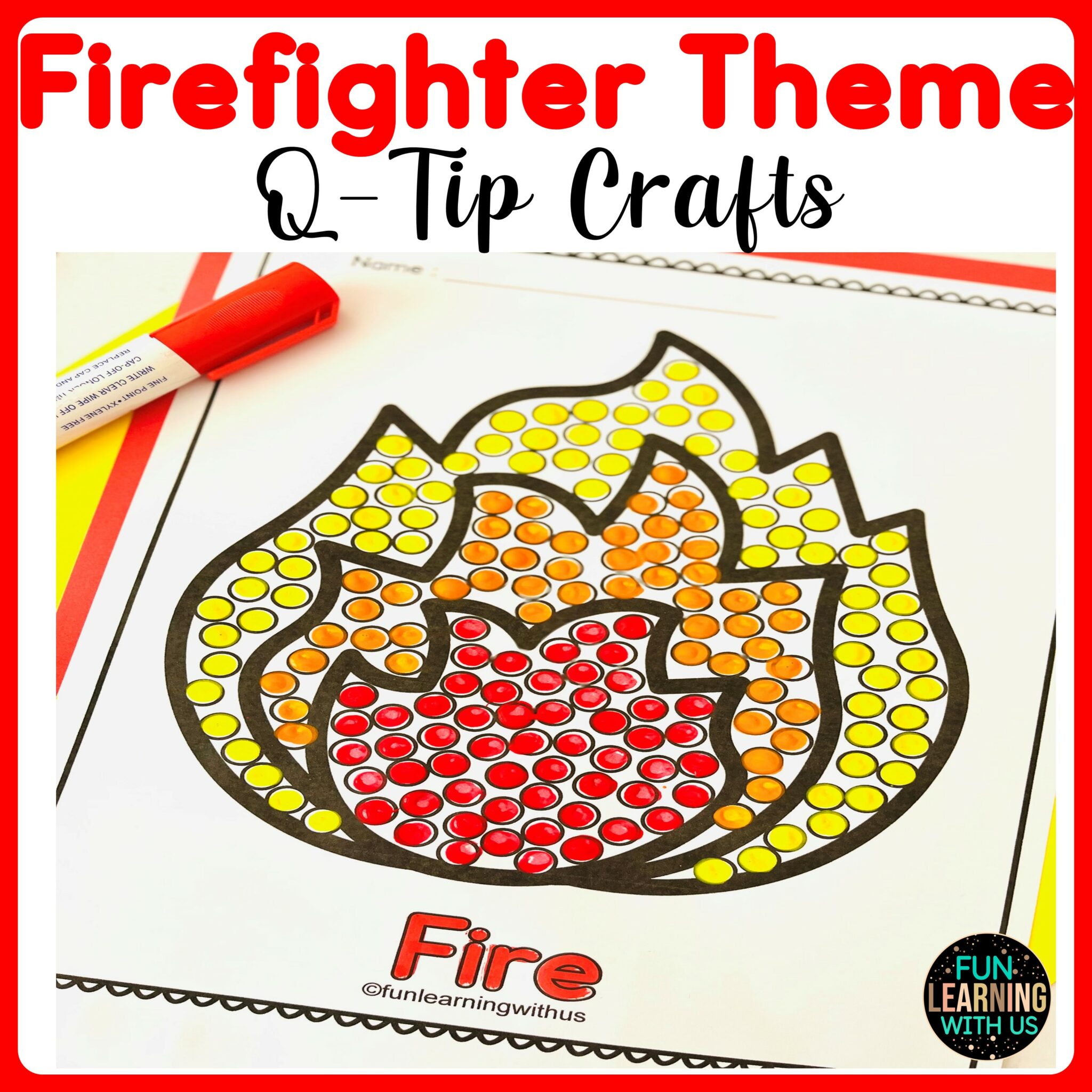 Firefighter Theme Craft Bundle | Community Helpers Activity | Made By ...
