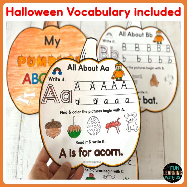 Pumpkin ABC Practice Book | October Pumpkin Week Alphabet Worksheets ...