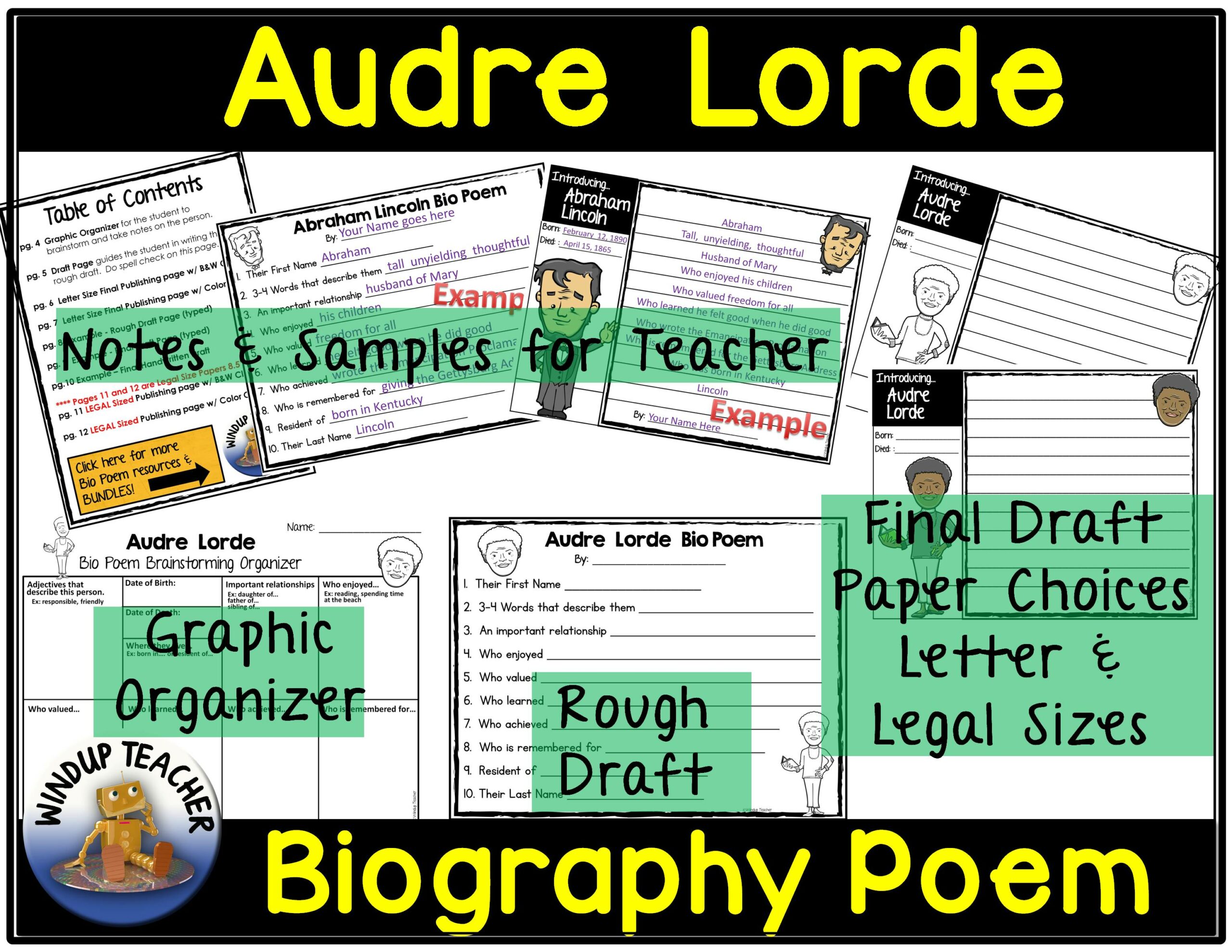 Audre Lorde Poem Writing Activity | Made By Teachers