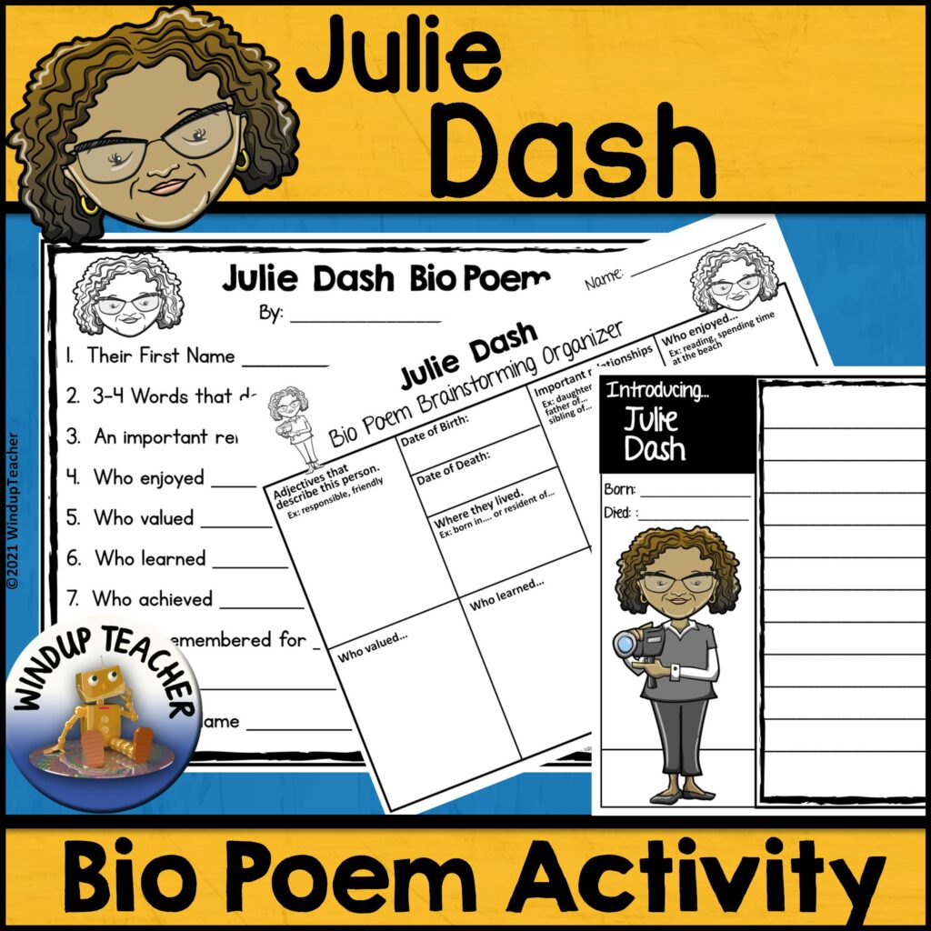 Julie Dash Poem Writing Activity | Made By Teachers